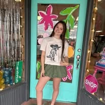 Laney Green Puffer Skirt | Bre Leigh's